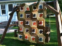 Maple Leaf Log Cabin quilt pattern available for download – Quilt ...
