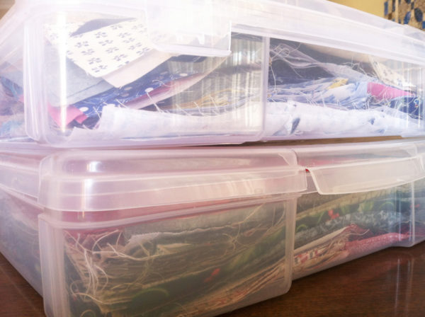 Storing quilt blocks in scrapbook cases – Quilt Addicts Anonymous