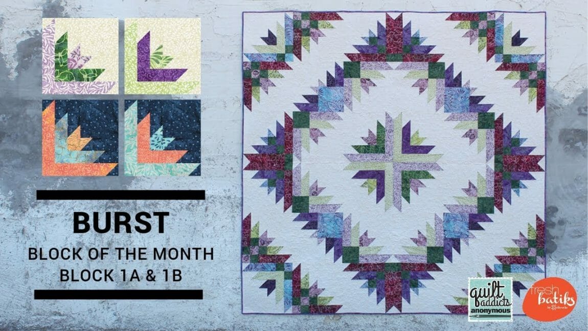 Kaleidoscope Block of the Month – Block 7 video tutorial – Quilt ...
