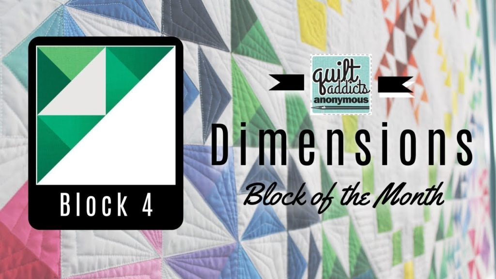 Dimensions Block of the Month – Block 3 video tutorial – Quilt Addicts ...