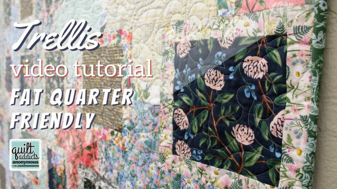 Modern Bargello Quilt Tutorial using Fat Quarters! Watch How to Make ...
