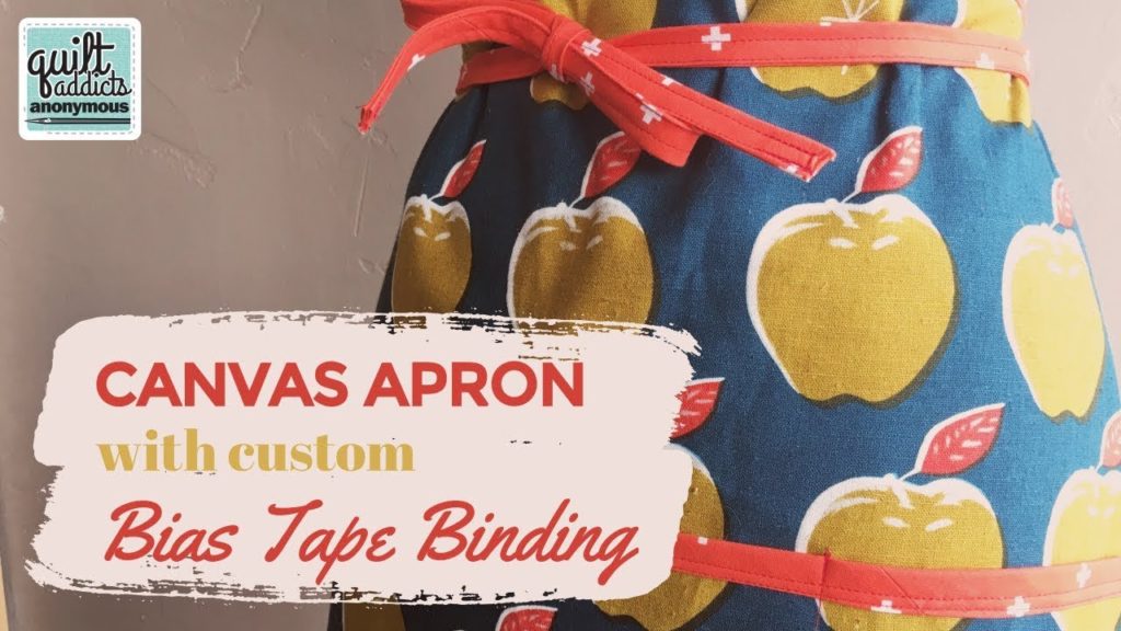 How to make a canvas apron with custom bias tape binding – 12 Makes of ...