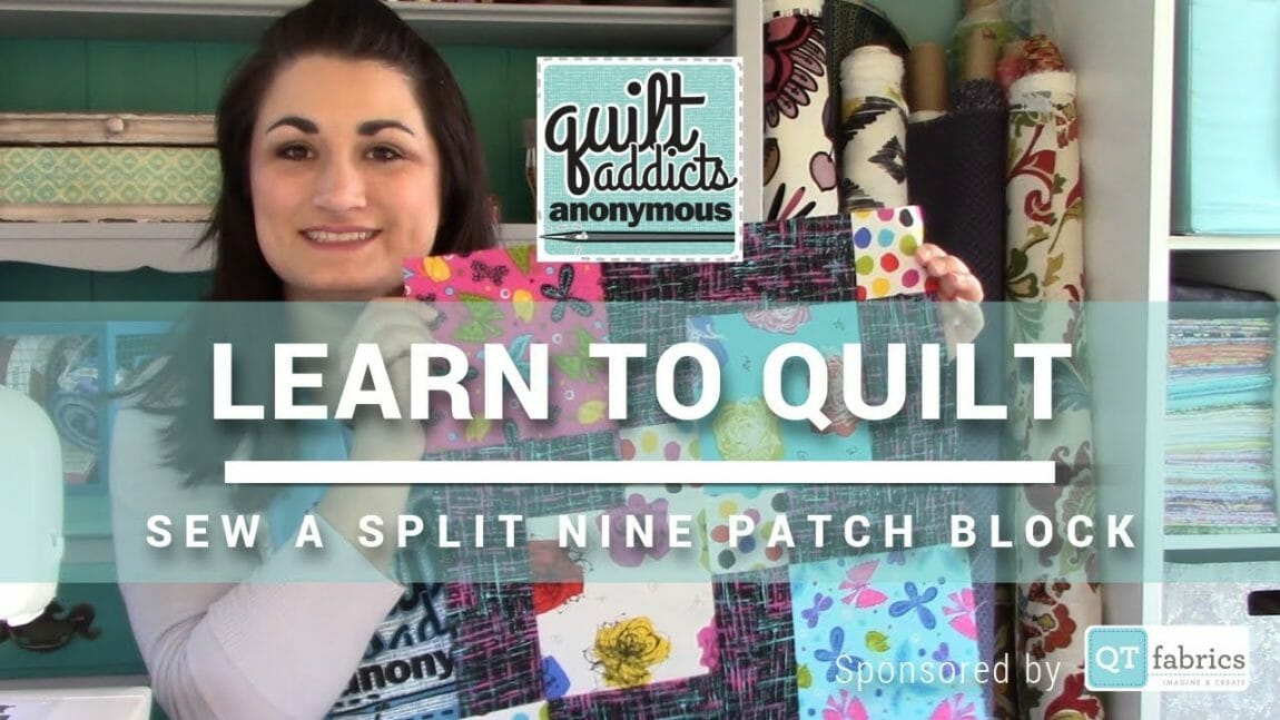 How to Sew a Split Nine Patch Quilt Block – FREE Beginner Quilting Videos and Pattern – NO MUSIC ...