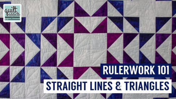 How to quilt an overall swirl using Full Line Stencil and the Pounce ...