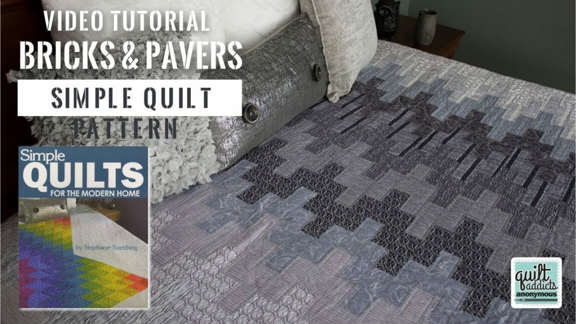 Simple Strip Pieced Quilt Pattern Perfect for Neutral Fabrics – Bricks ...