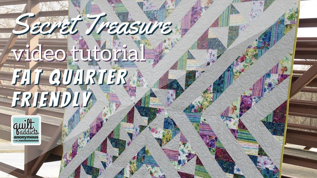 Strip Pieced Fat Quarter Friendly Pattern with Half Square Triangles ...