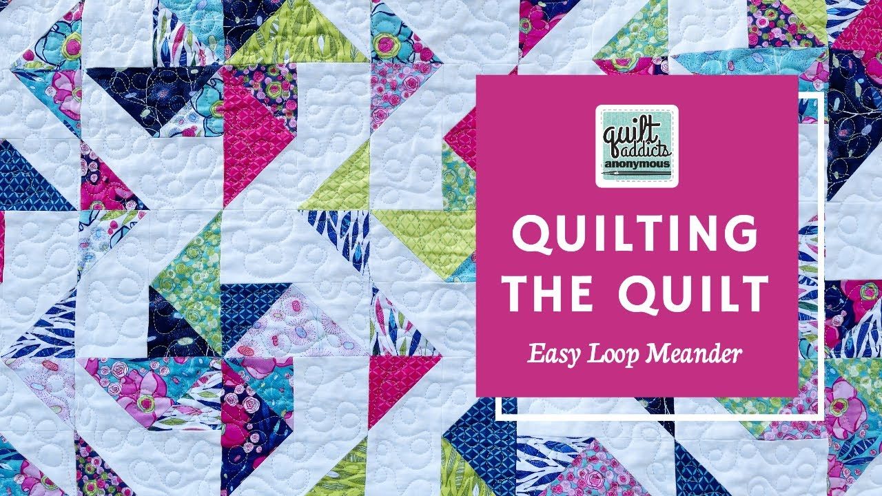 Easy Loop Meander – Beginner Friendly Free Motion Quilting Stitch ...