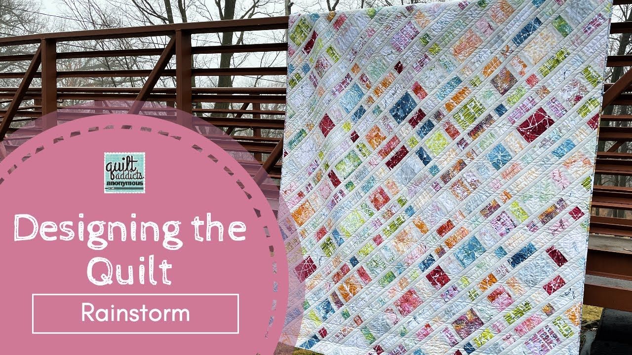 Rainstorm Quilting with Rulerwork #SHORTS – Quilt Addicts Anonymous