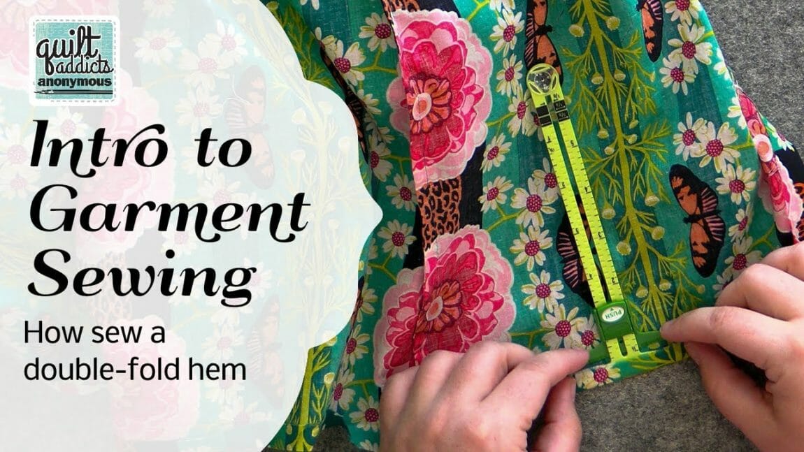 How to Sew a Double-Fold Hem – Intro to Garment Sewing – Simple A-Line ...